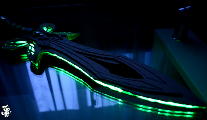 Меч Butterfly из картона (DOTA2) | Пикабу