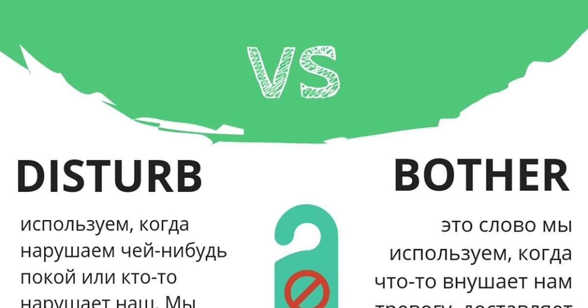 Выражаем беспокойство или какая разница между Disturb, Worry, Bother, Trouble? - 17.10.18 16:25 ...