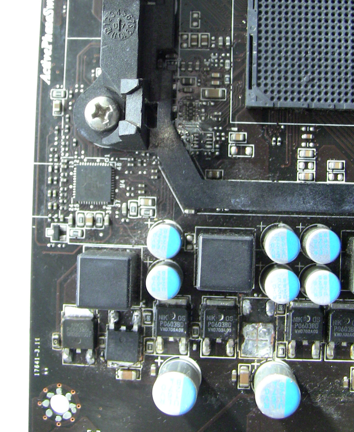 Материнка MSI 760GM-P21 горит мосфет | Пикабу