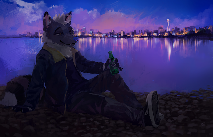 Seattle night | Пикабу