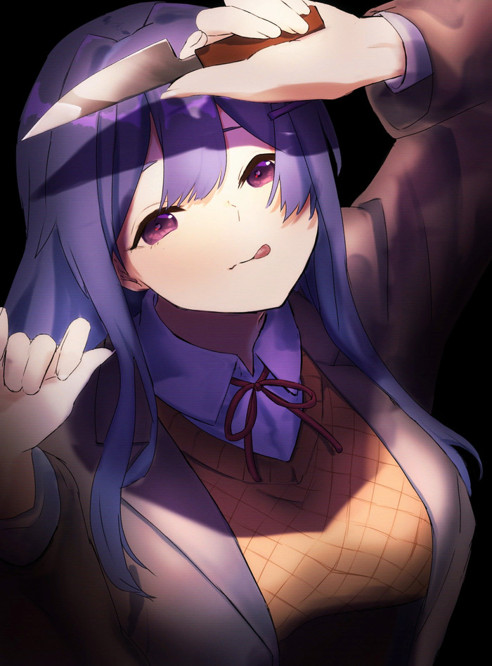 Yuri with knife | Пикабу