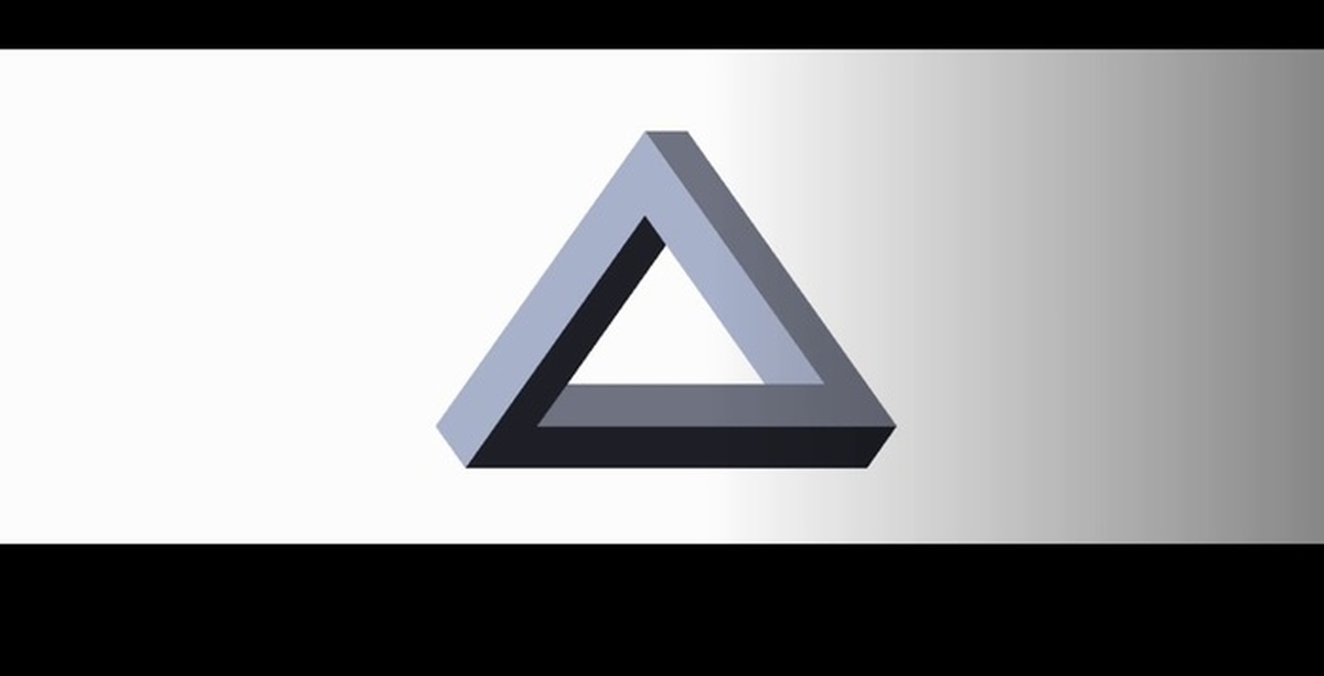 3D модель треугольника Пенроуза/ 3D model Penrose triangle | Пикабу